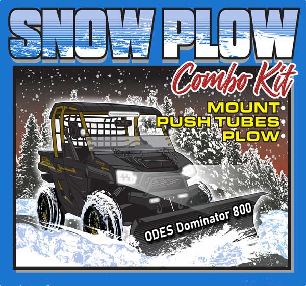 Odes Dominator 800 2017-2021 - Snow Plow UTV Package - Open Trail Plow ...