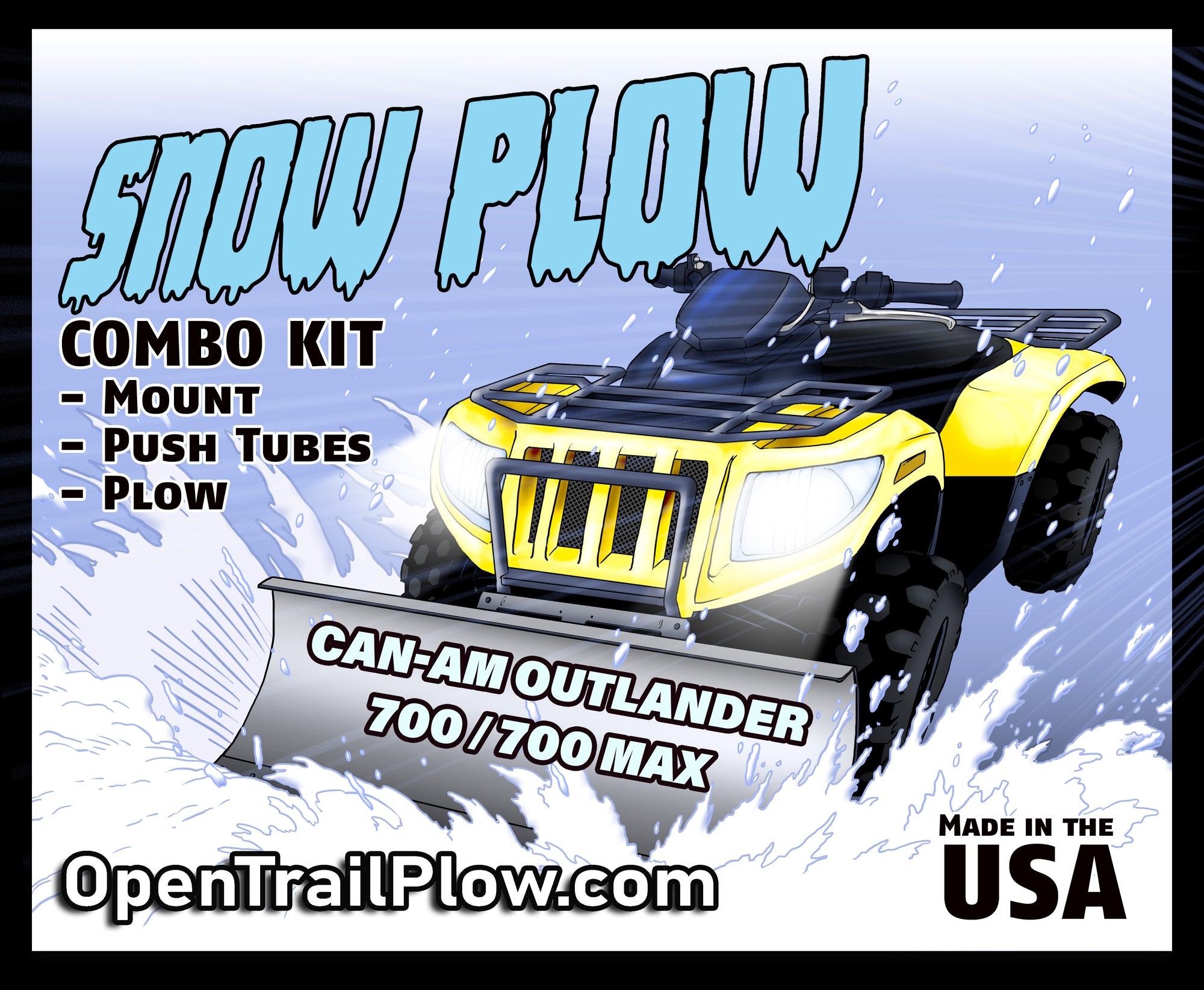 Can-Am Outlander 700 / Outlander 700 MAX - 2023-2024 ATV KFI Plow Moun ...